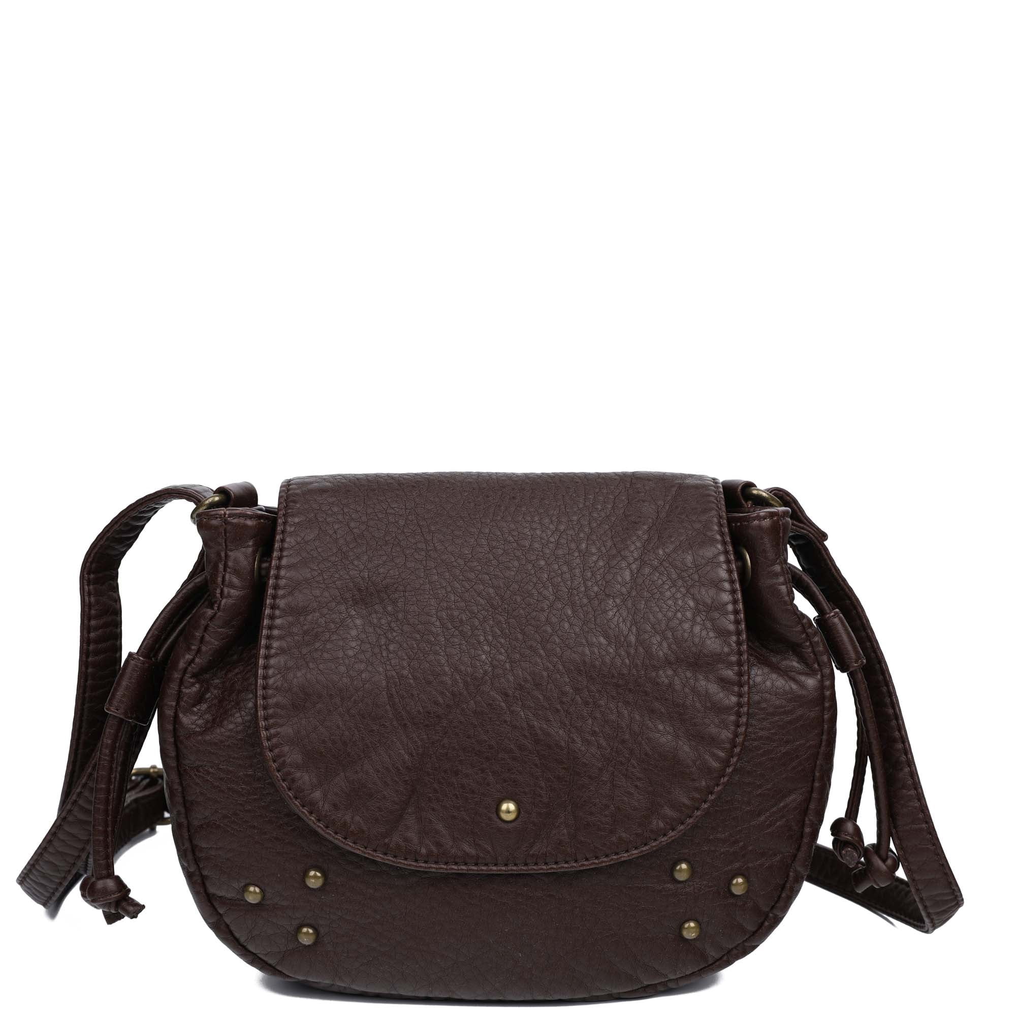 Ampere Creations Jenni Crossbody Bag - Chocolate Brown - Walmart.com