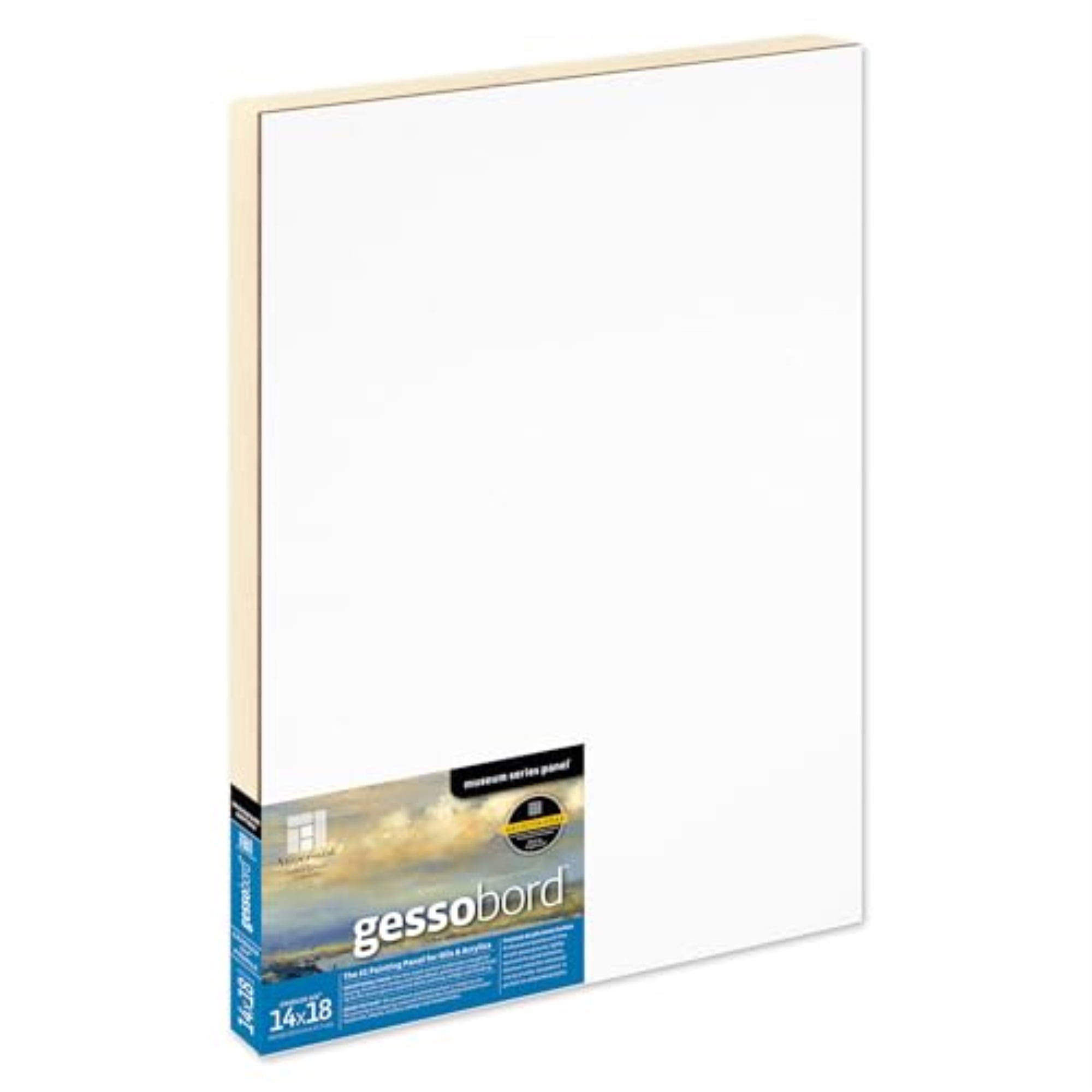 Ampersand Art Supply Gesso Wood Painting Panel: Museum Series Gessobord ...