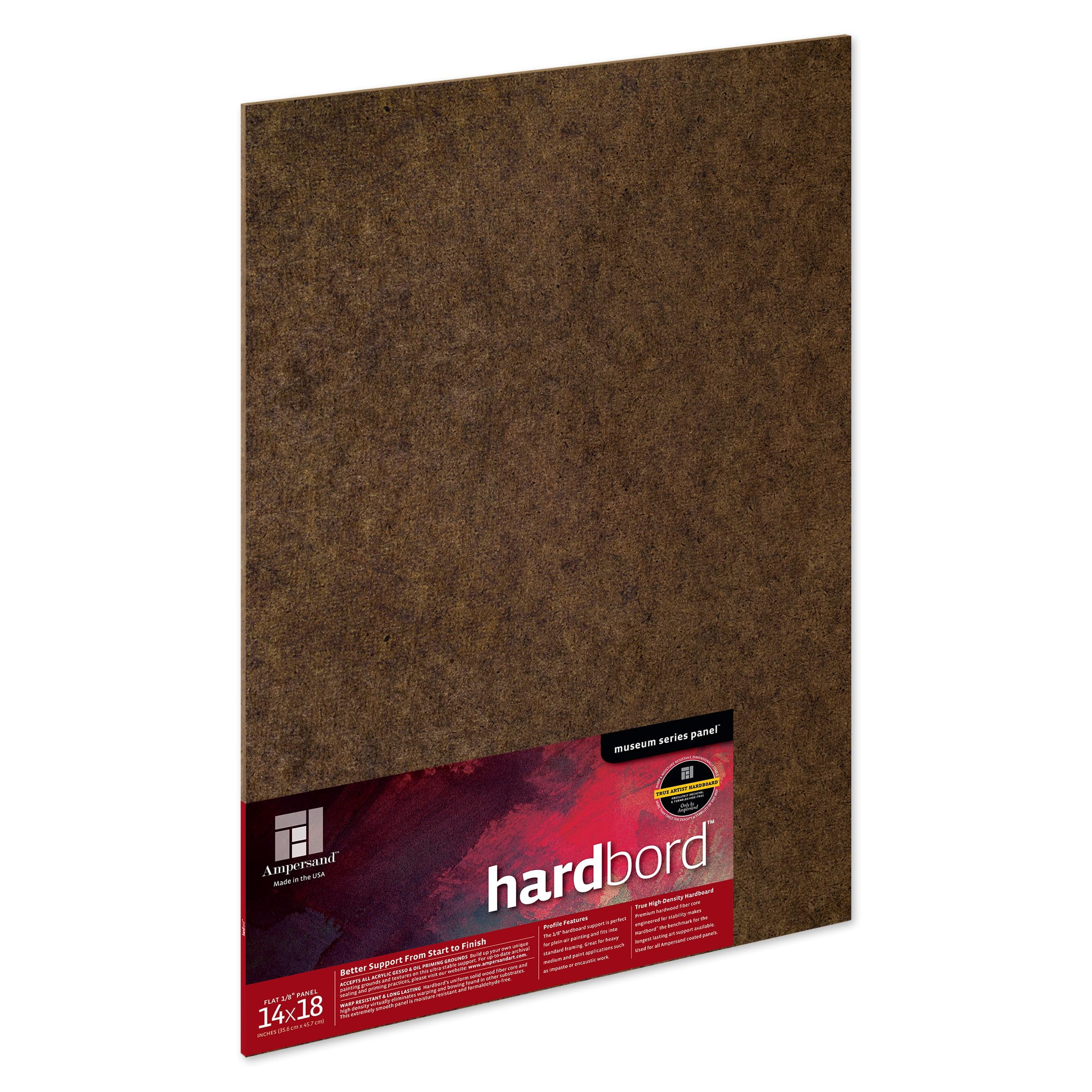 Ampersand Art Supply Hardboard AIF9 Wood Painting Panel: Museum Series ...