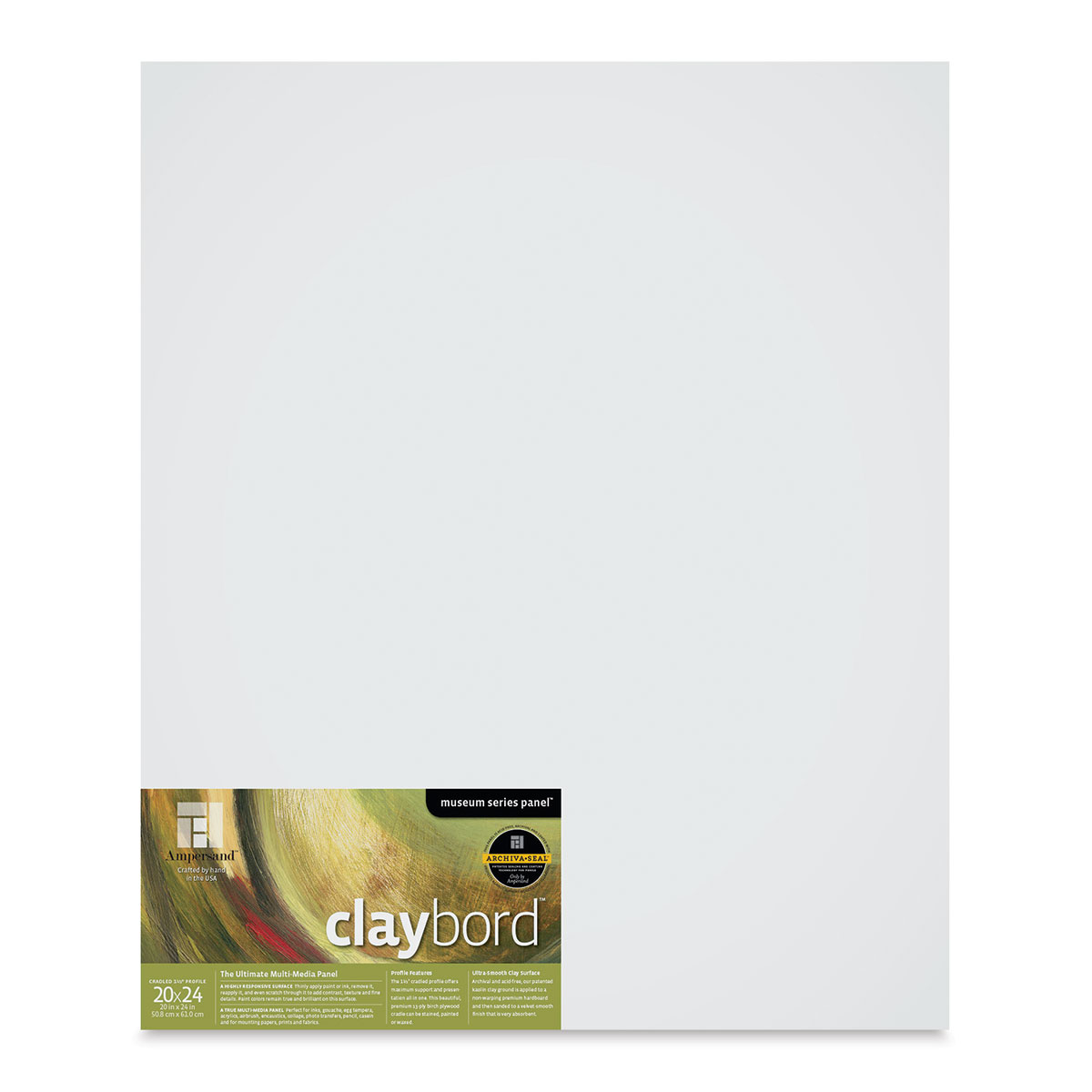 Ampersand Claybord - 20" x 24", 1-1/2" Cradled - Walmart.com