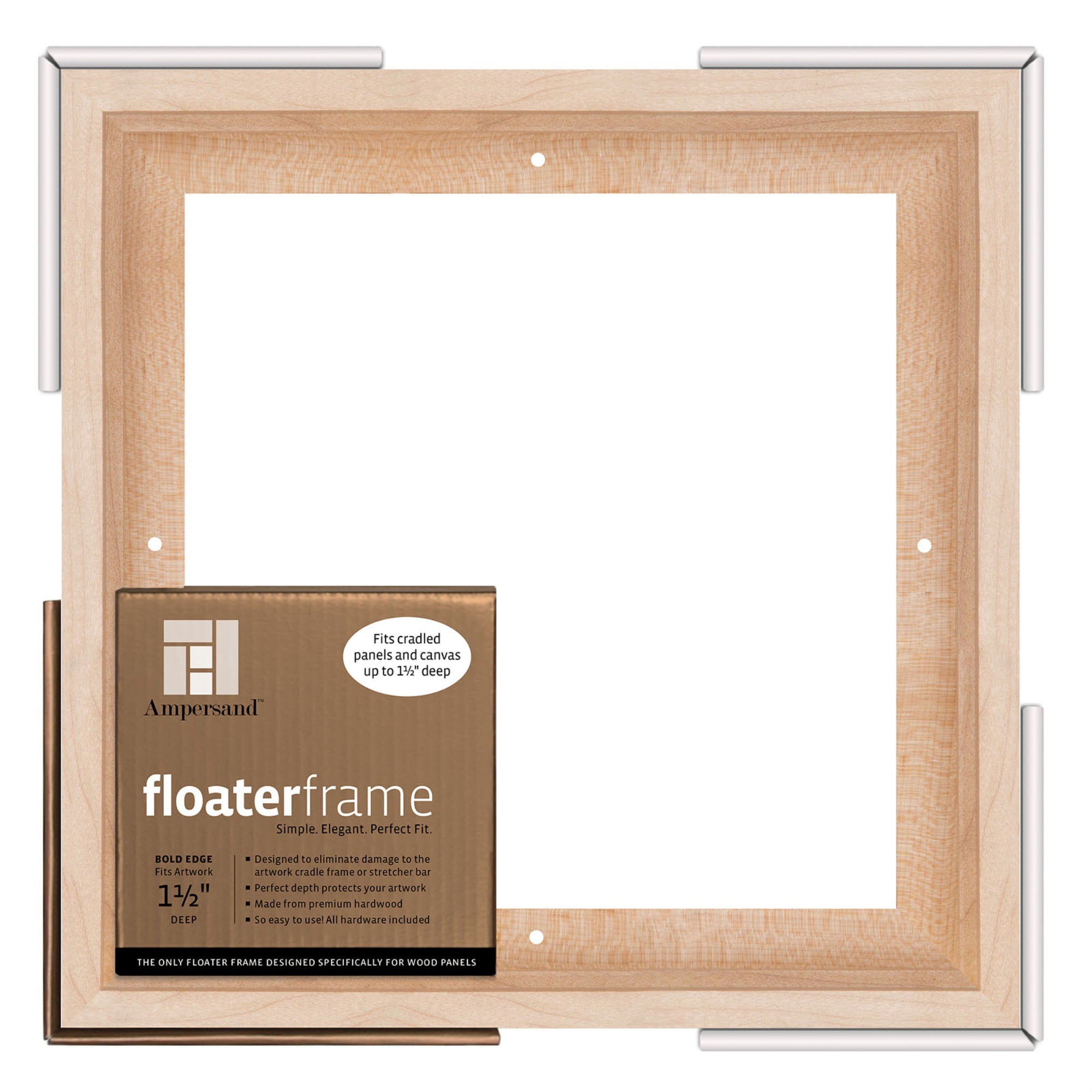 Ampersand Floaterframe - Bold, Maple, 10" x 10", 1-1/2" - Walmart ...