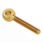 Ampg Zeb14-Br Fixed Rod End, Brass, Plain, #6-32 Thrd Sz, 1 1/4 In Thrd ...