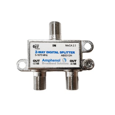 Prime Products 08-8012 In-Line Coaxial Splitter - Walmart.com
