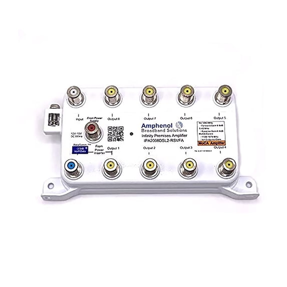Amphenol TV Antenna Amplifier Signal Booster MOCA Coax IPA2008DSL2 ...