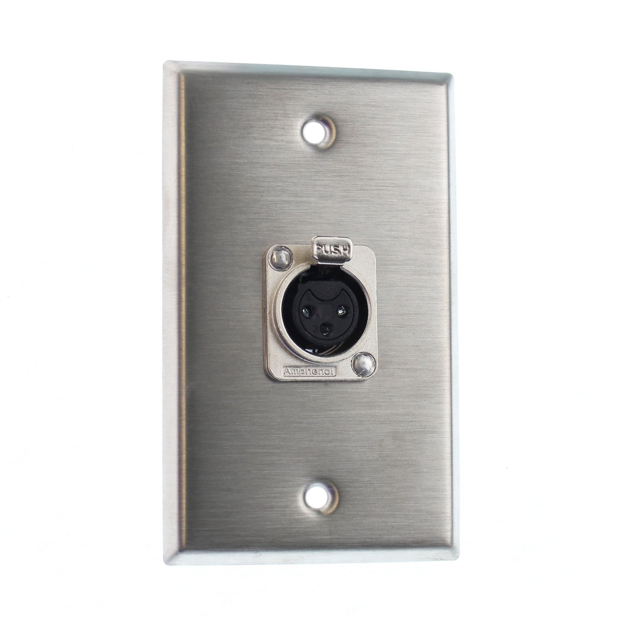 Amphenol WP1004 Female XLR 3-Pin Face-Plate Connector, 1-Gang ...