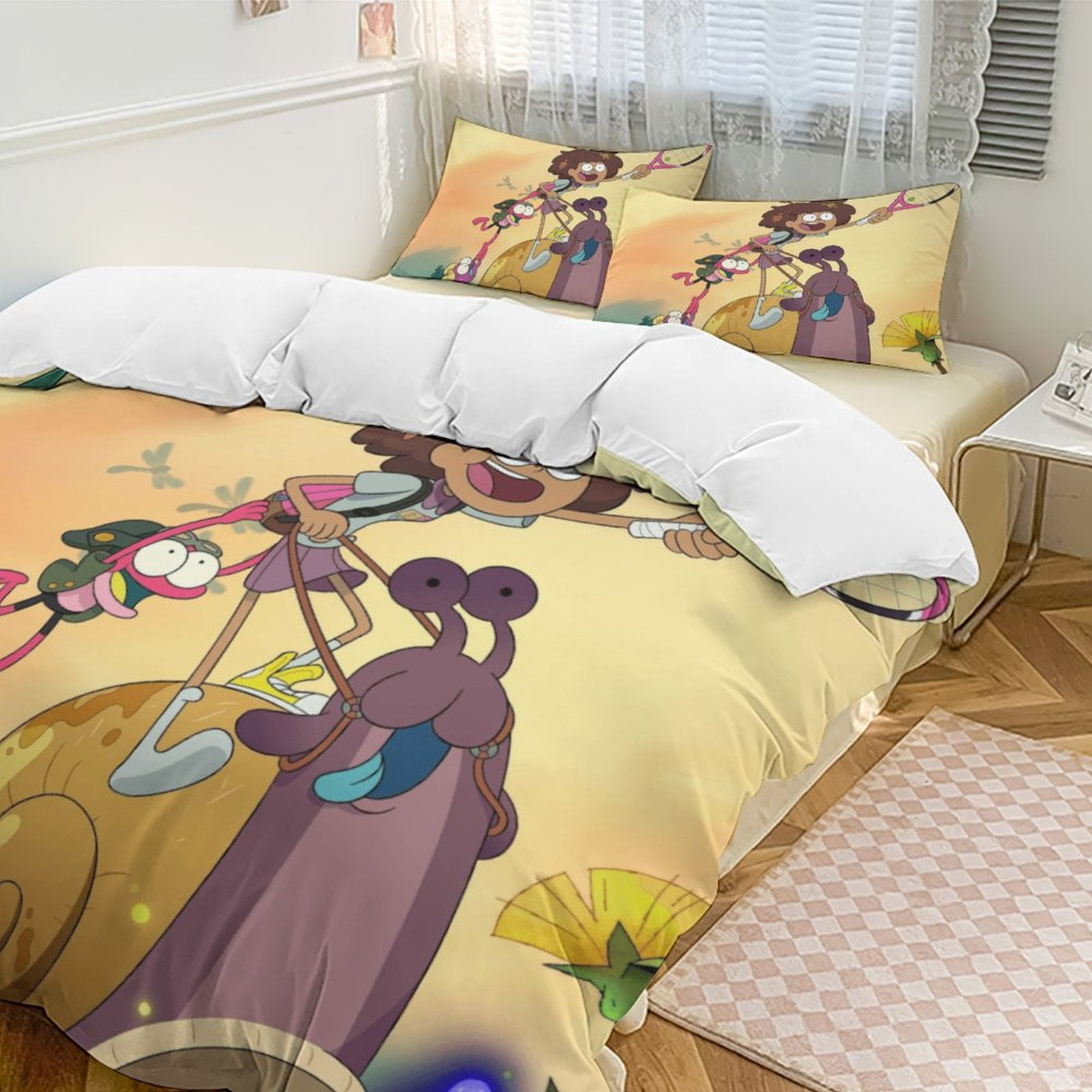 Amphibia 3-Piece Bedding Set Warm And Comfortable Soft Duvet Cover Bed ...