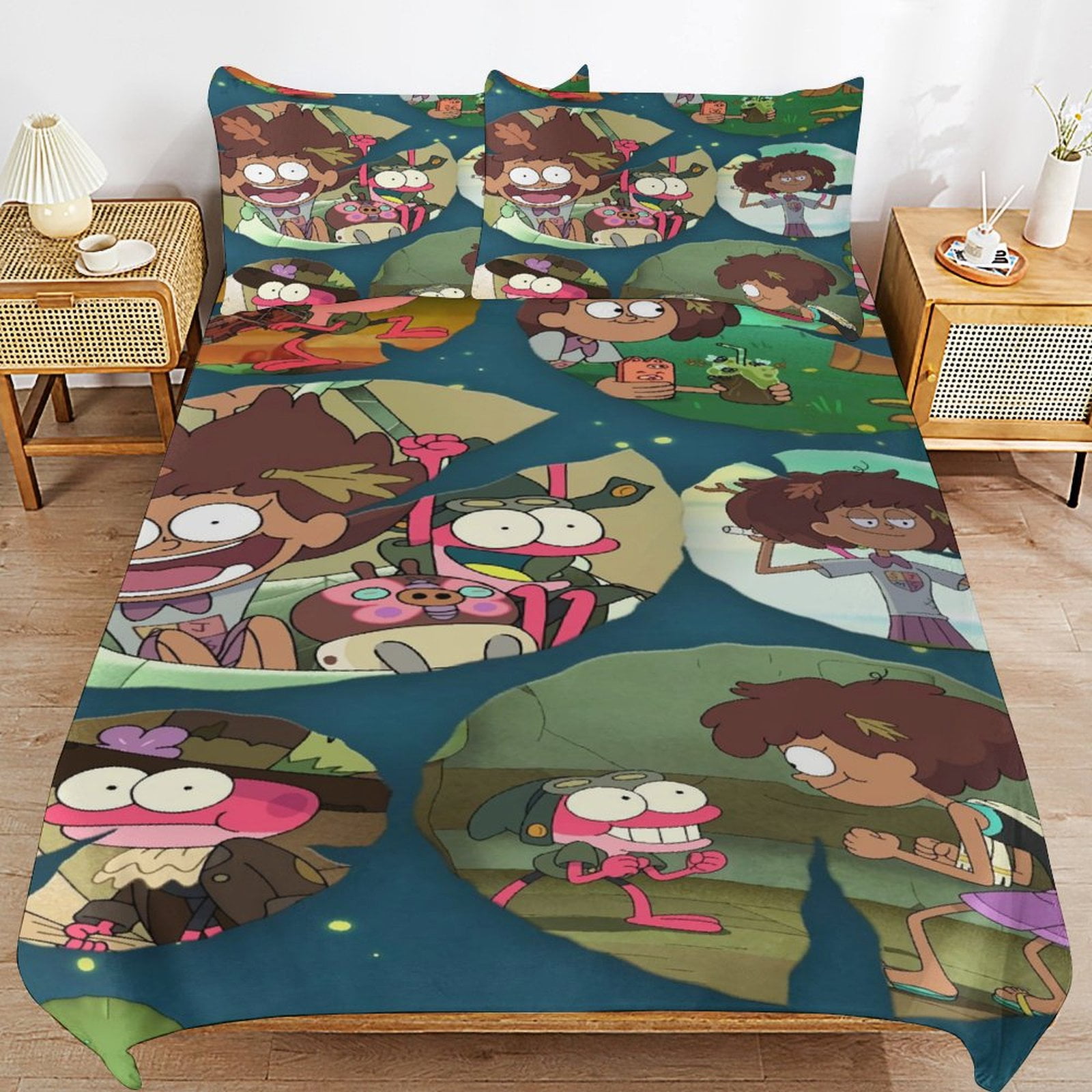 Amphibia 3 Piece Bedding Sets for Boys Girls Teens, Cartoon Soft Kids ...