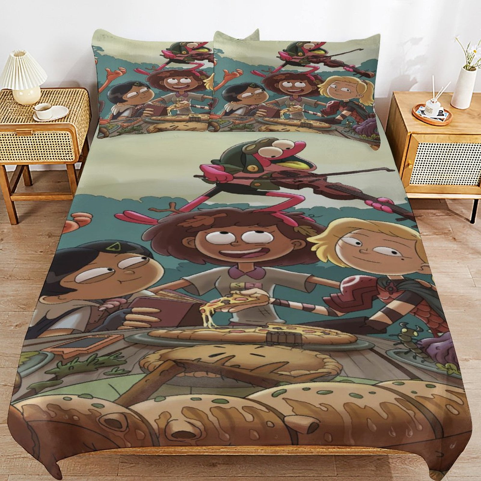 Amphibia 3 Piece Bedding Sets for Boys Girls Teens, Cartoon Soft Kids ...