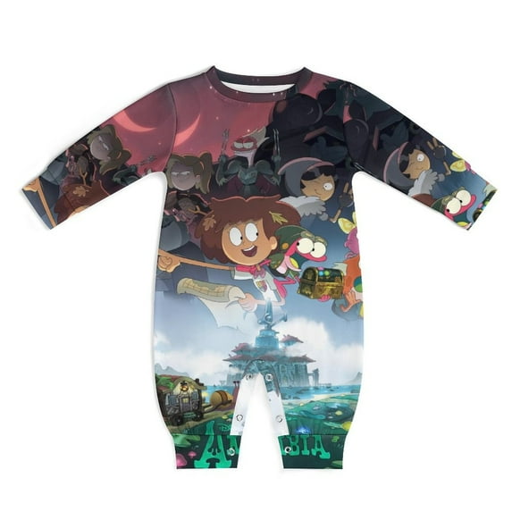 Amphibia Baby Onesie Romper Footless Infant Long Sleeve Jumpsuit for ...