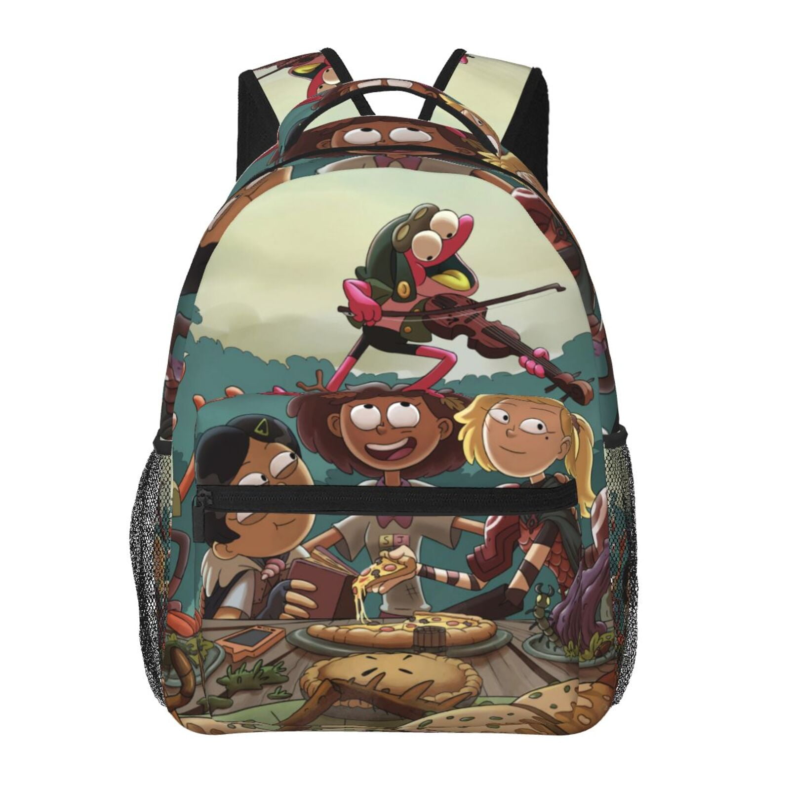 Amphibia Backpacks All Over Print Cartoon Lightweight Bookbag Daypack ...