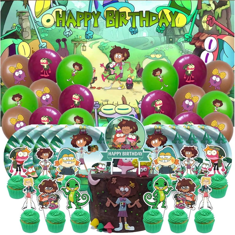 Amphibia Balloons Party Supplies Decor Tableware Birthday Cake Topper ...