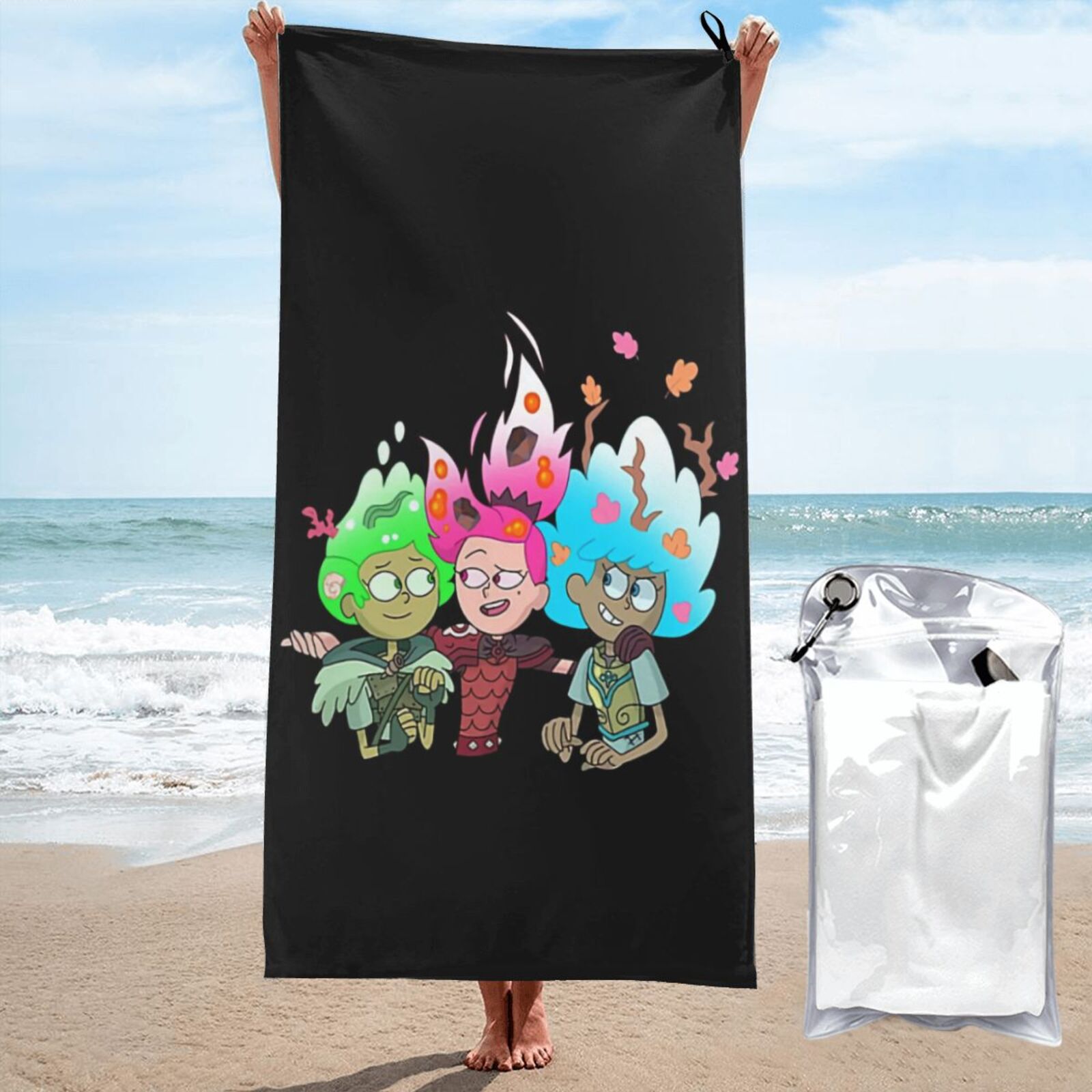 Amphibia Beach Towel, Cartoon Absorbent Soft Quick Dry Towels for ...