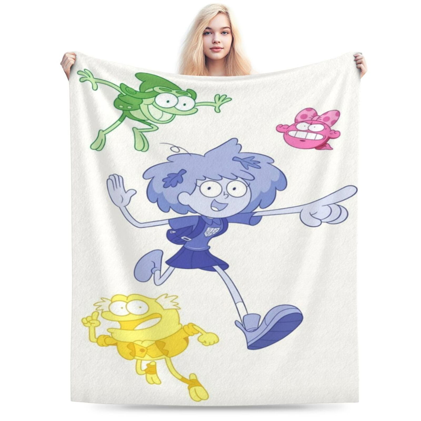 Amphibia Cartoon Fleece Blanket for Boys Girls Kids, Ultra Soft Cozy ...