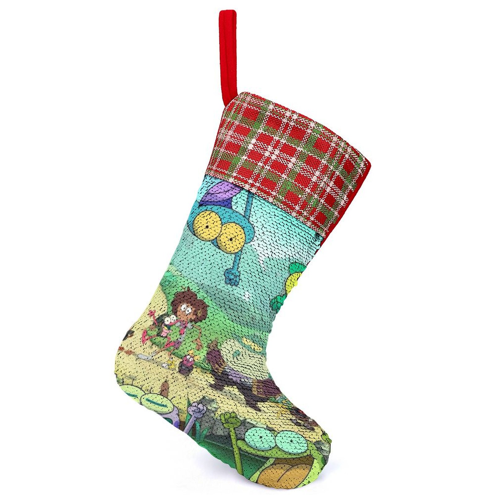 Amphibia Christmas Stockings - Sequins Xmas Stockings Holiday Christmas ...