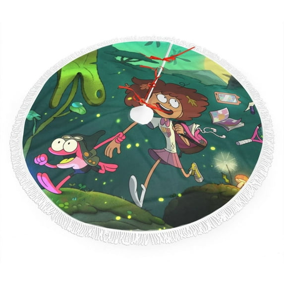 Amphibia Christmas Tree Skirt, Xmas Tree Skirts Mat 30" for Indoor ...