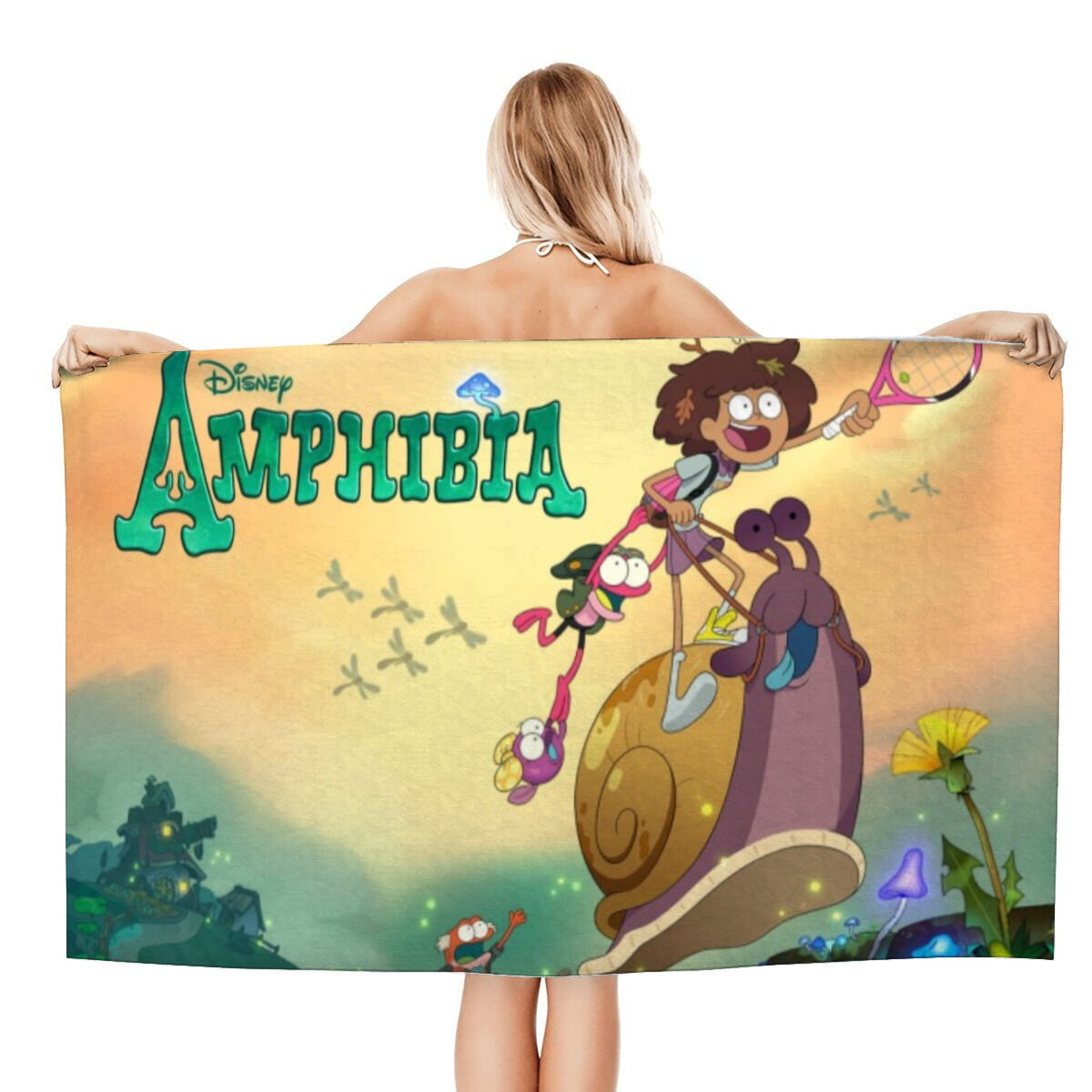 Amphibia Gifts Beach Towel for Women Girl Birthday Inspired Fan Bath ...