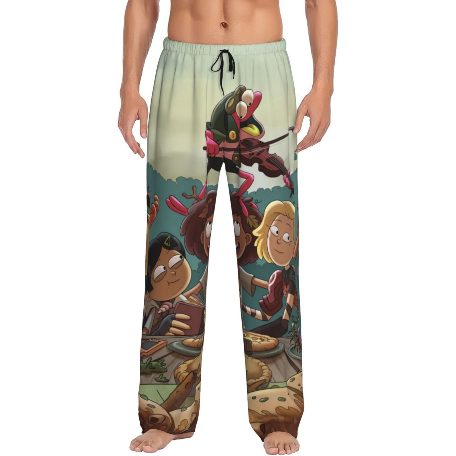 Amphibia Men's Pajama Pant Soft Comfy Lounge Pj Bottoms Loose Elastic ...