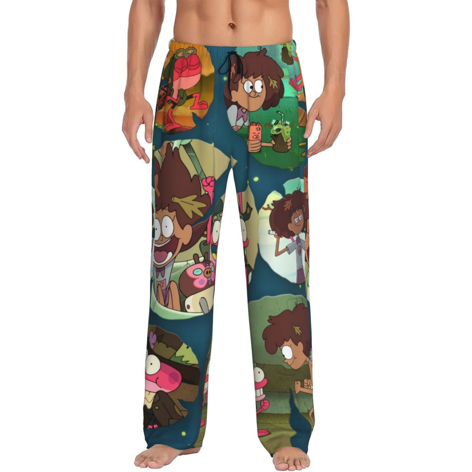 Amphibia Men's Pajama Pant Soft Comfy Lounge Pj Bottoms Loose Elastic ...