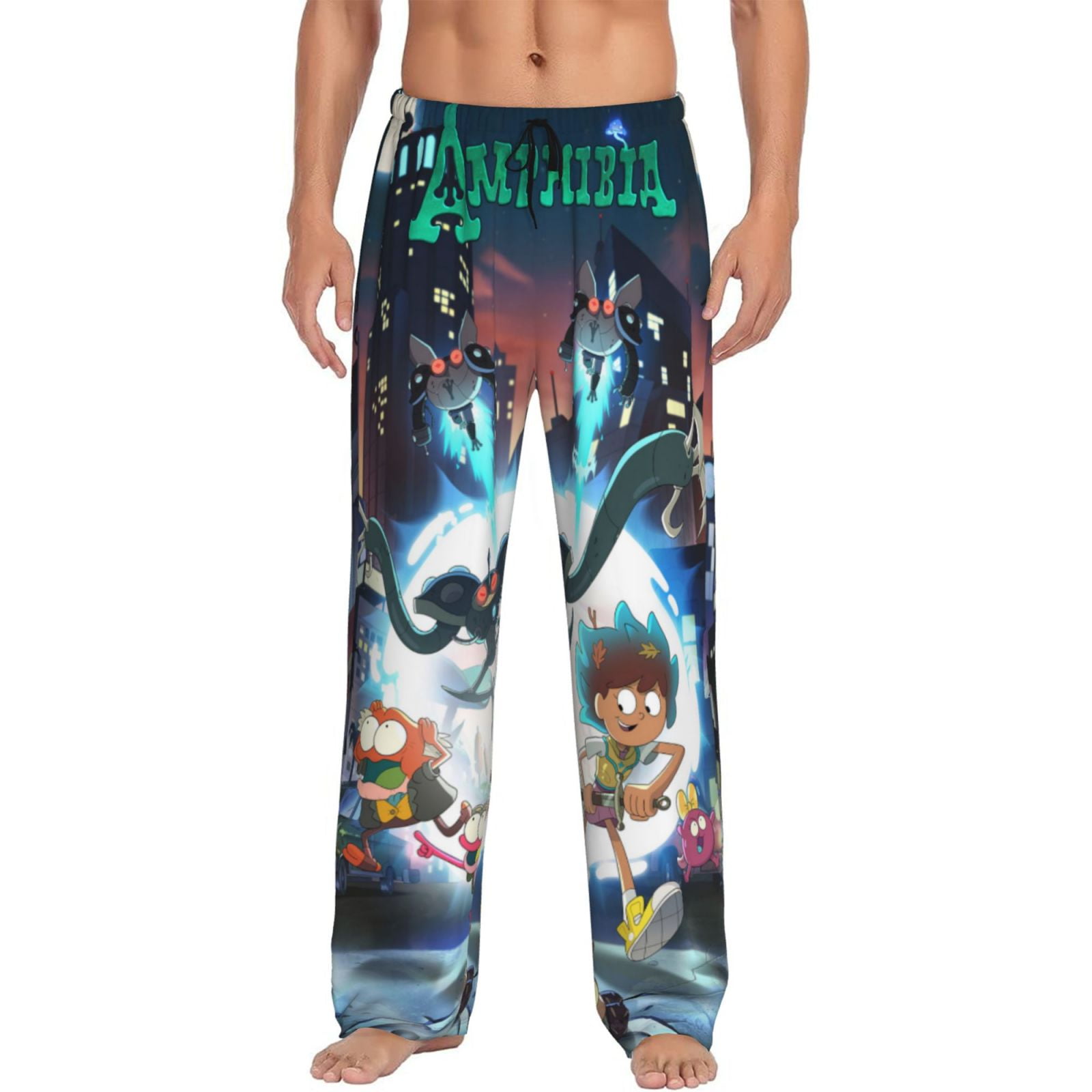 Amphibia Men's Pajama Pant Soft Comfy Lounge Pj Bottoms Loose Elastic ...