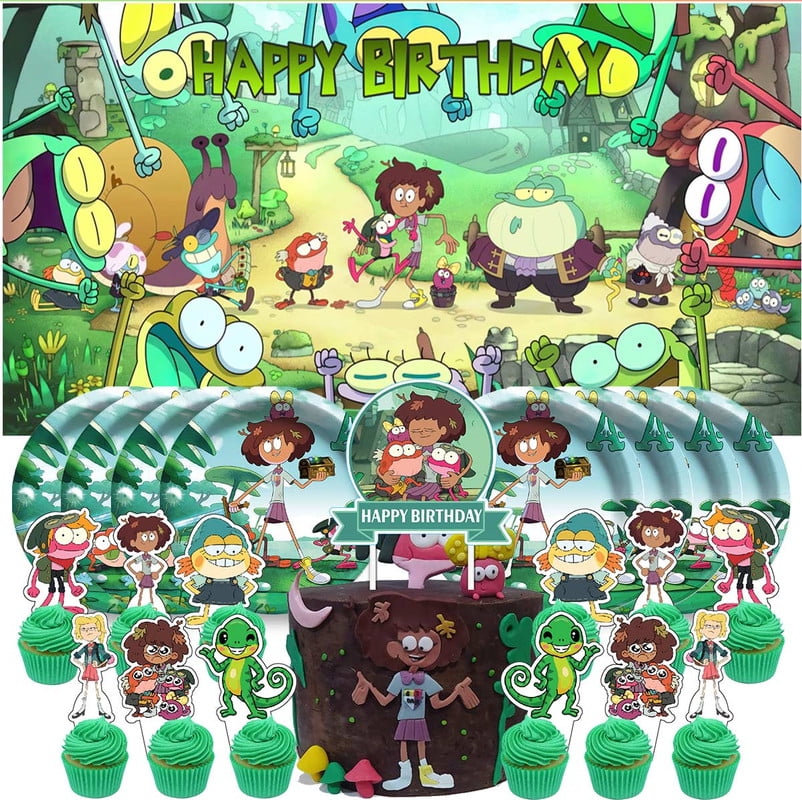 Amphibia Party Supplies Decor Decorations Plates Background Cake Topper ...