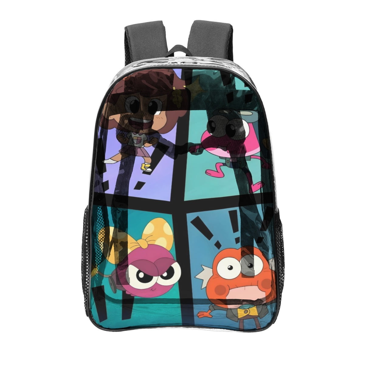Amphibia Pattern Transparent Backpack Lightweight And fashionable ...