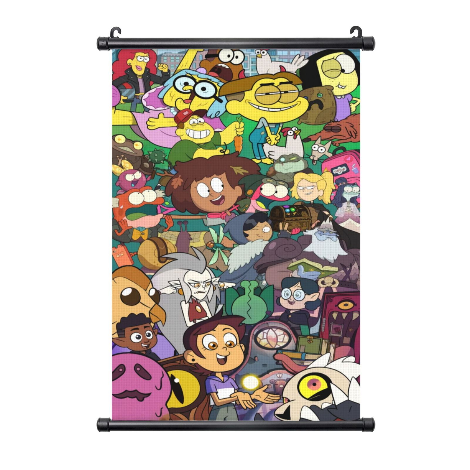 Amphibia Poster Plastic Shaft Wall Hanging Banner Artwork Canvas Wall ...