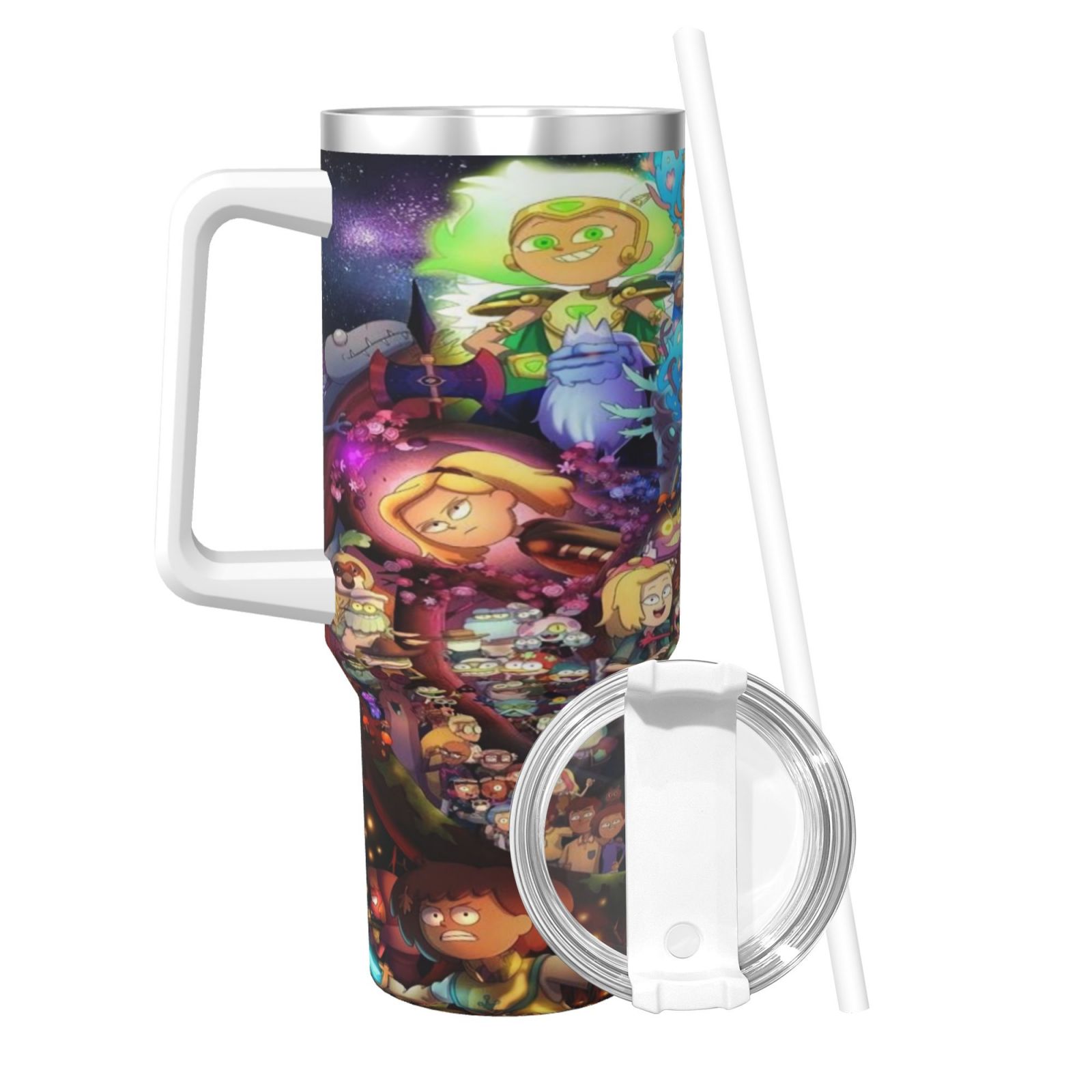 Amphibia Print Thermos Insulated Stainless Steel Hot/Cold Coffee Cup ...