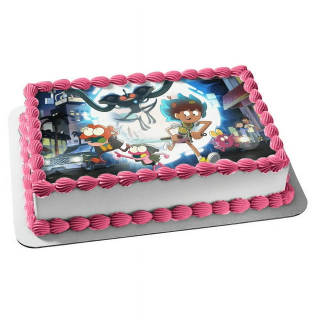 Amphibia Sprig Toadie Anne Edible Cake Topper Image ABPID55329 ...