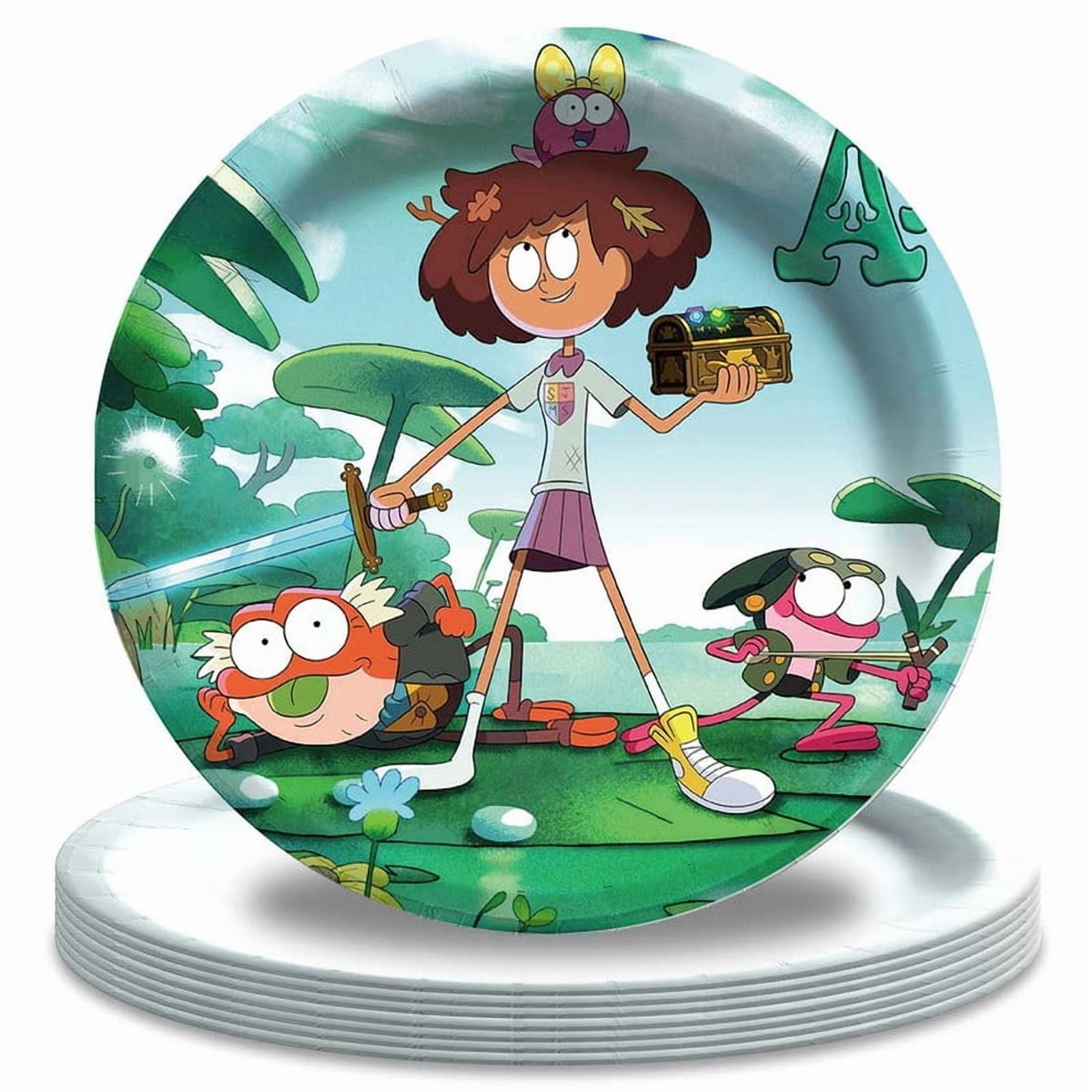 Amphibia Paper Plates Birthday Decorations Party Supplies Tableware ...