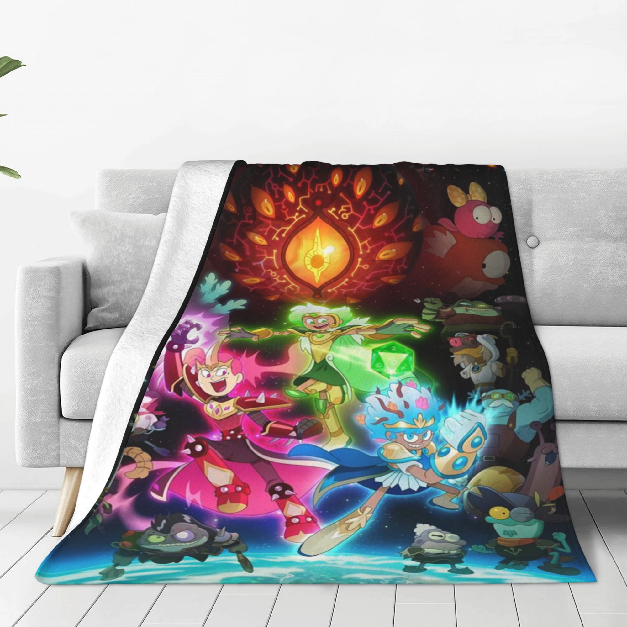 Amphibia Throw Blanket Soft Plush Travel Blanket For Bedroom Living ...