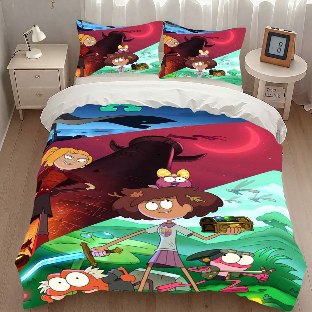 Amphibia Toddler Bedding Set Gifts Child Sheet Pillow Comforter Girls ...