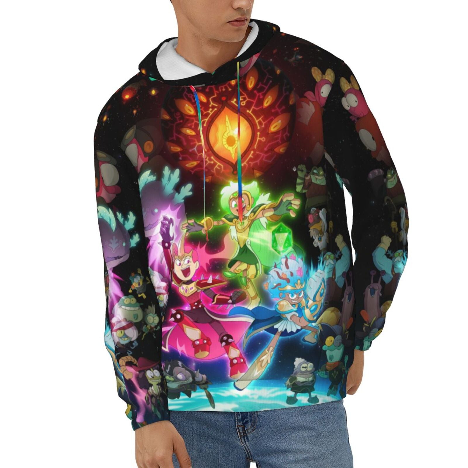 Amphibia Unisex Hoodies 3D Print Hooded Sweatshirt for Men Women, Long ...