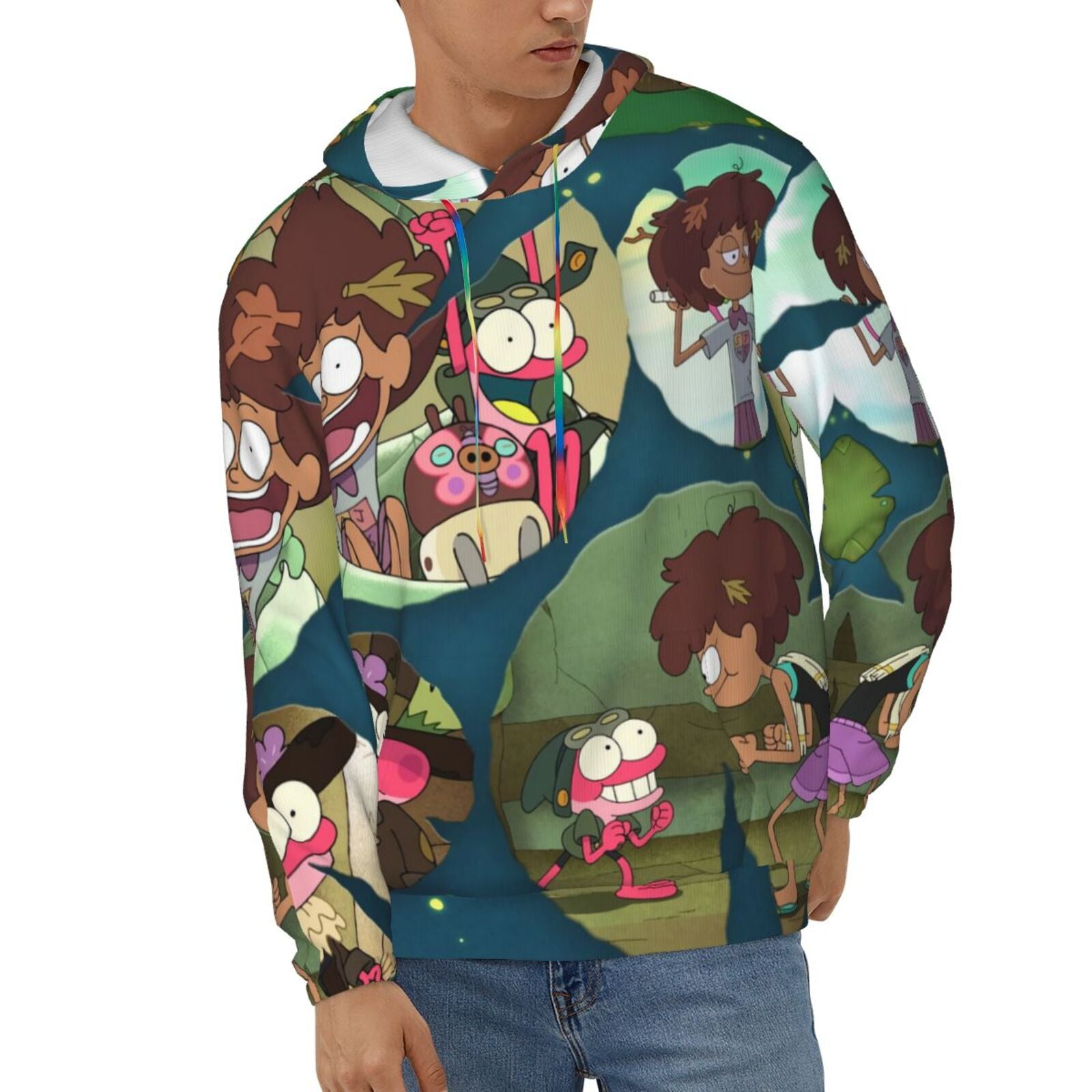 Amphibia Unisex Hoodies 3D Print Hooded Sweatshirt for Men Women, Long ...