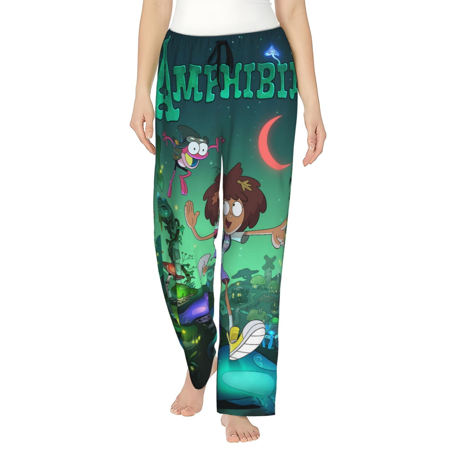 Amphibia Women's Pajama Pants Comfy Casual Loose Sleep Bottoms Pants ...