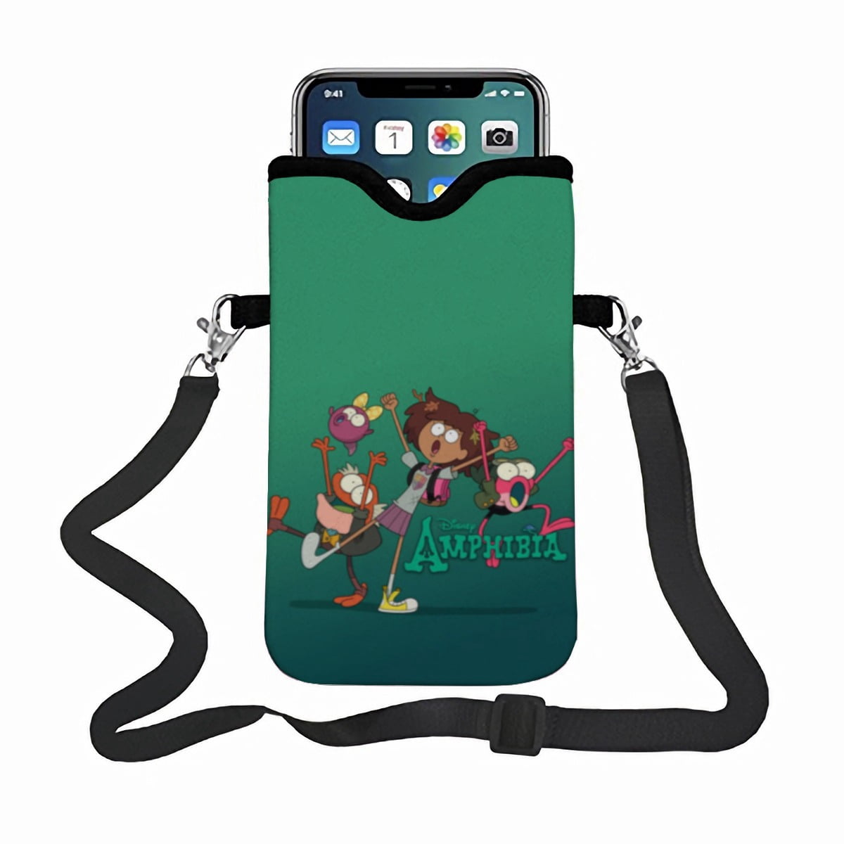 Amphibia phone bag, with an adjustable strap small pouch that ...
