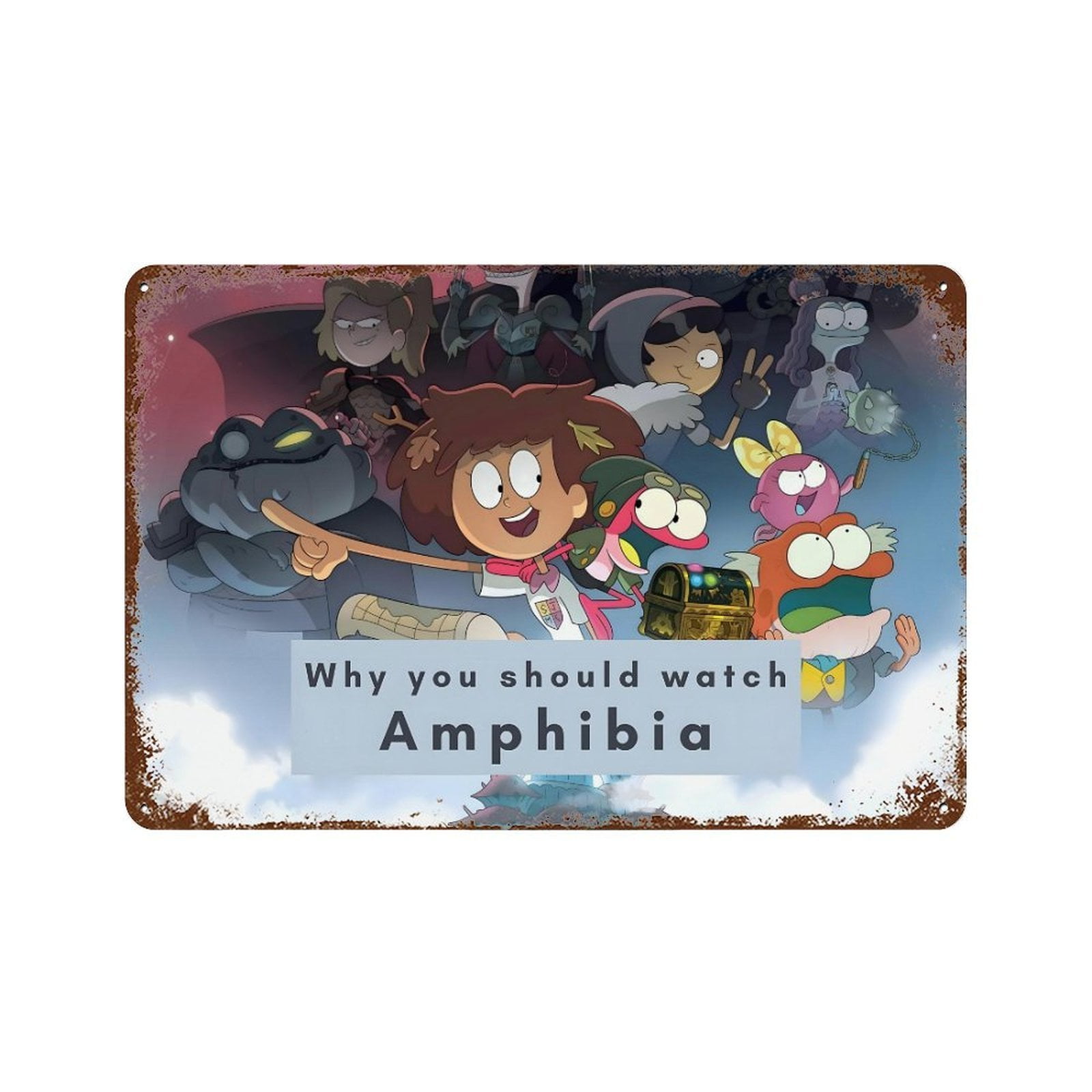 Amphibia-theme Metal Sign，Personalized Metal Sign Wall Decor for fans ...