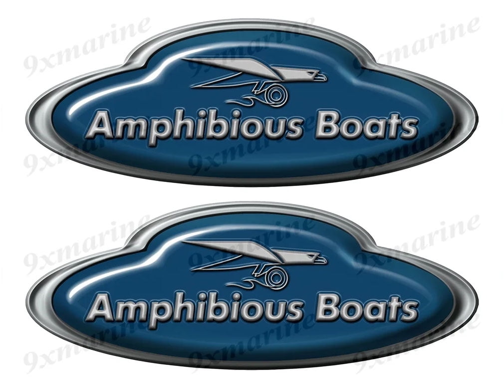 Amphibious Boat Oval Sticker set - Name Plate - Walmart.com