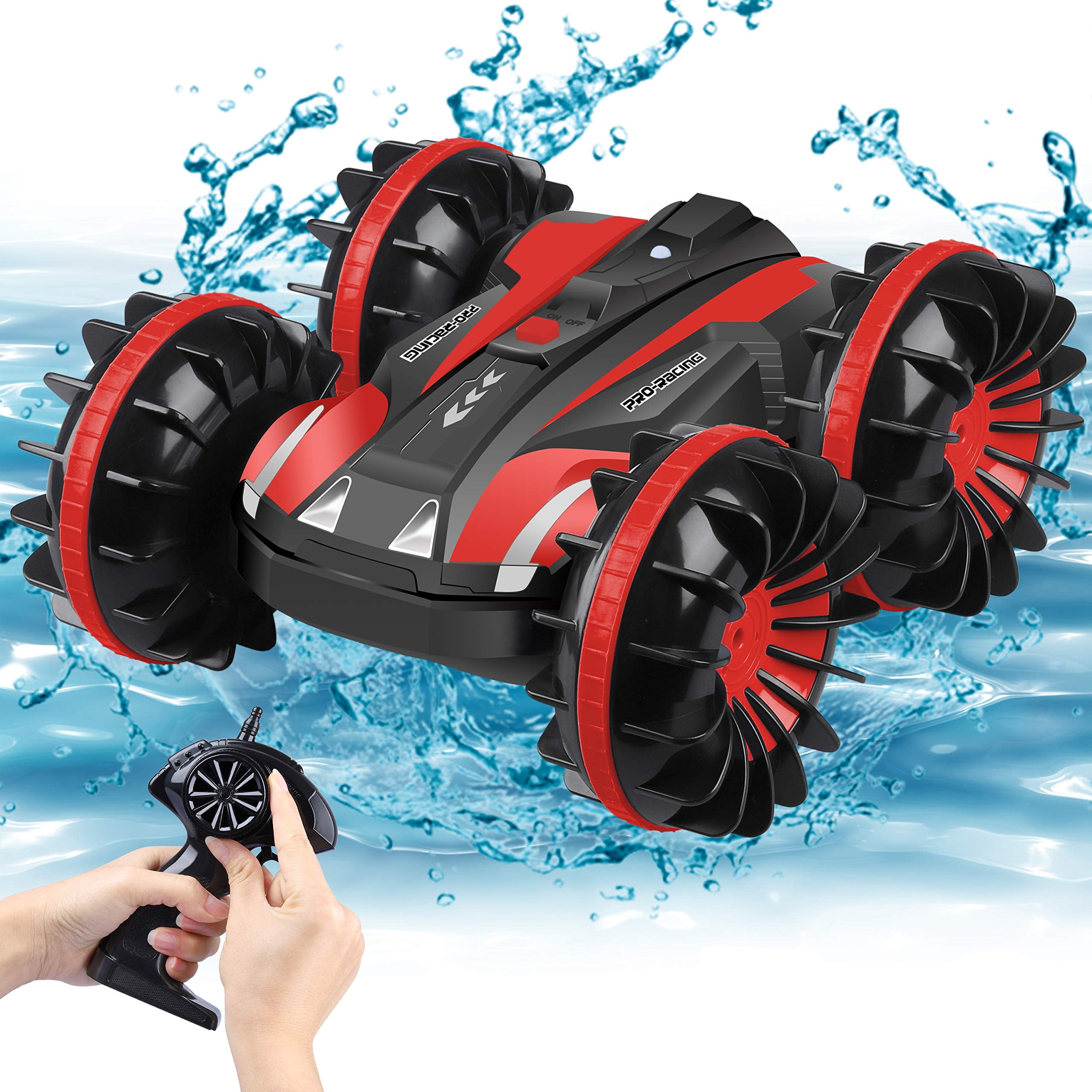 Amphibious RC Car for Kids Toys for 6-12 Year Old 2.4GHz Remote Control Boat Waterproof RC ...