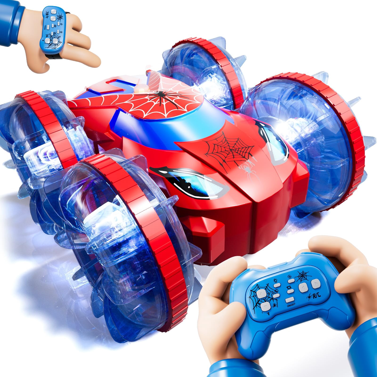 Amphibious Remote Control Car, 2.4Ghz RC Truck for Toddlers Kids Boys ...