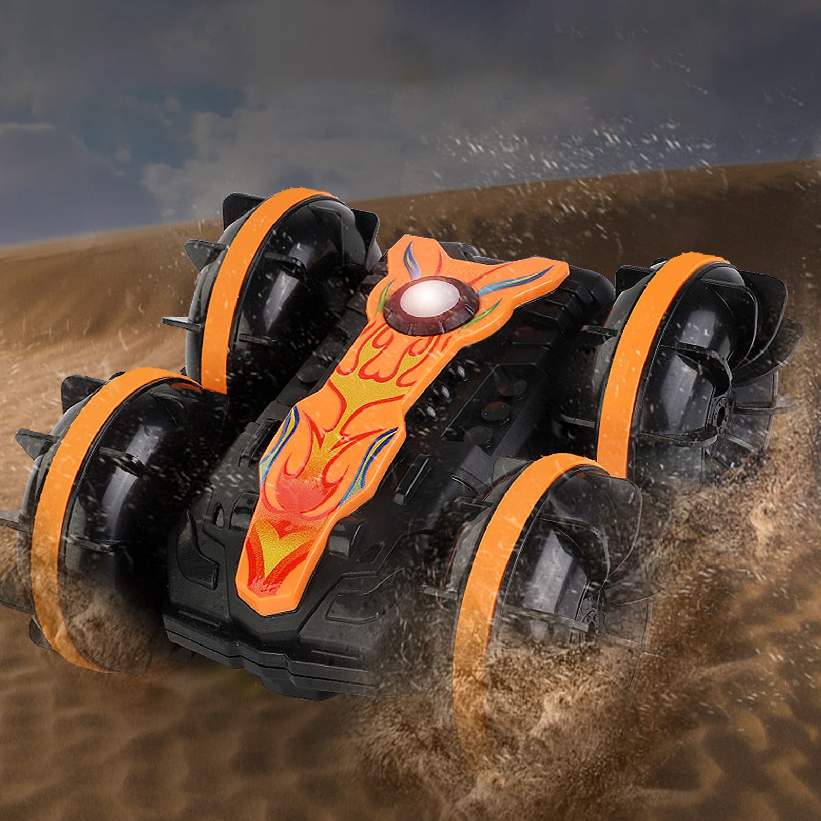 Amphibious Remote Control Car 4WD | Double Sided Stunt Vehicle | 360 ...