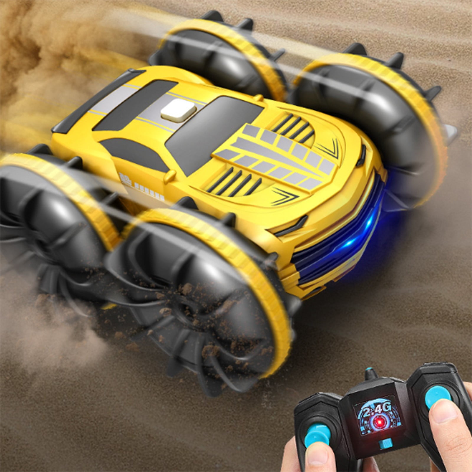 Amphibious Remote Control Car 4WD Waterproof RC Car Boat for Kids 360 ...