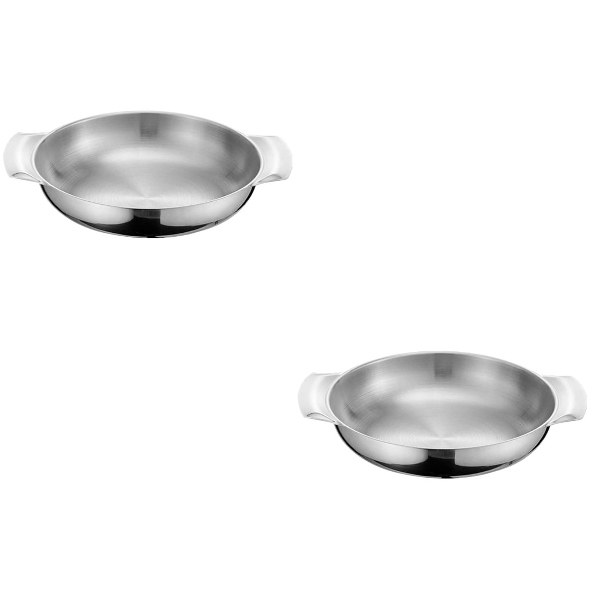 Amphora Stainless Steel Pot 2 Pack Bowls Multi-use Cooking Wok Metal ...