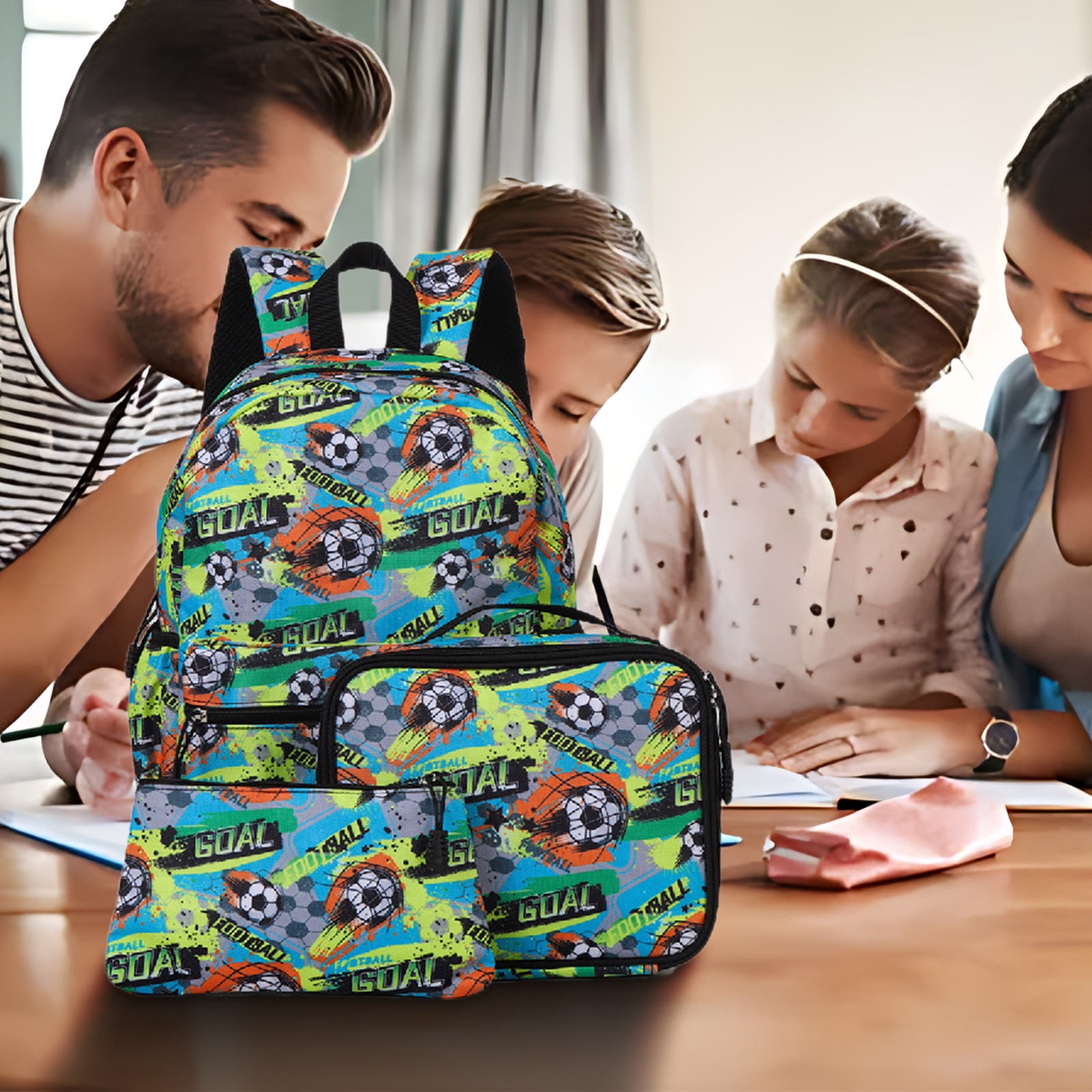 Ampiyan 3-Piece Backpack Set with Laptop Compartment, 900D Polyester ...