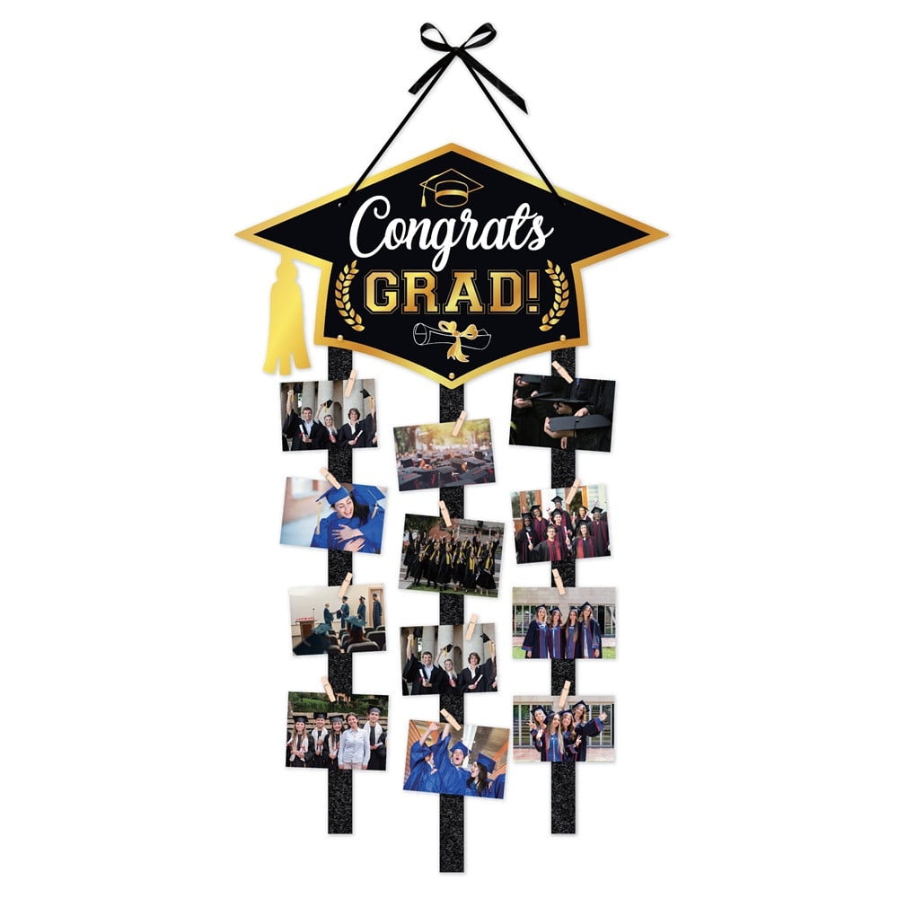 Ampiyan DIY Graduation Door Hanger with Photo Slots – 34x24cm ...