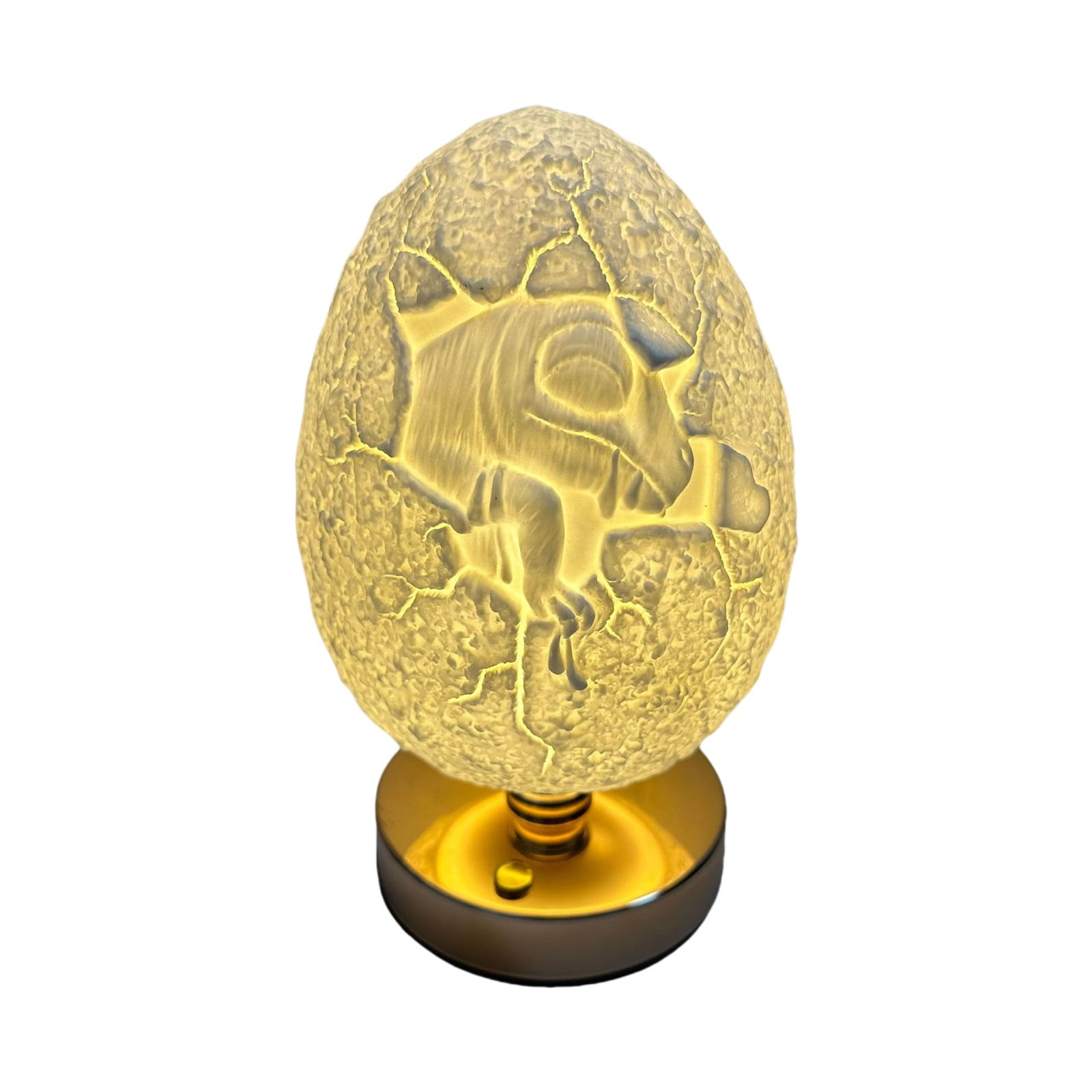 Ampiyan Dinosaur Egg-Shaped LED Desk Lamp with Natural Light & Touch ...