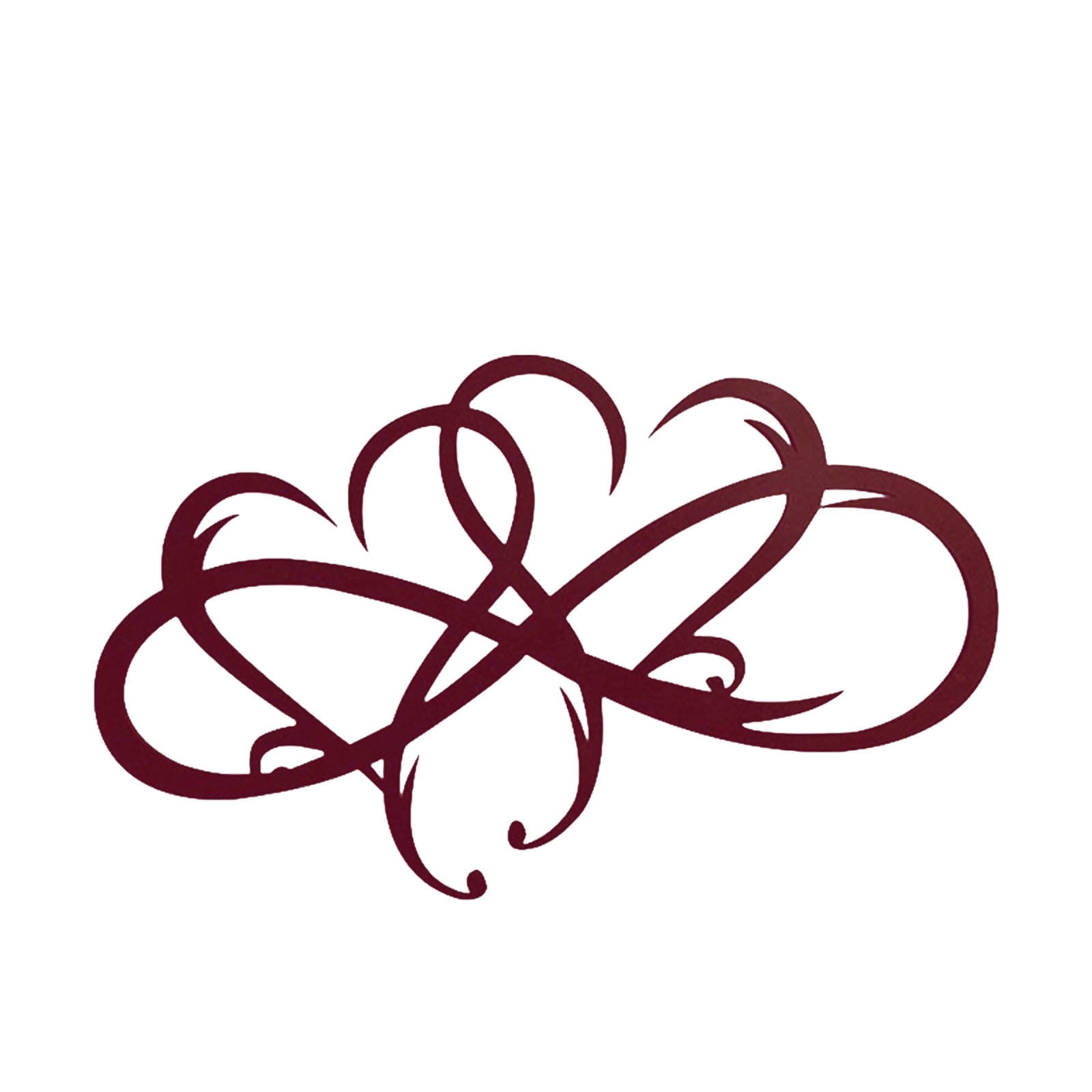 Ampiyan Double Heart Metal Iron Wall Hanging – Elegant Love Heart ...
