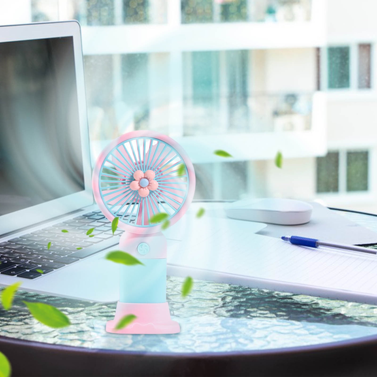 Ampiyan Handheld Fan, USB Mini Fan, Portable Desktop Fan for Students ...