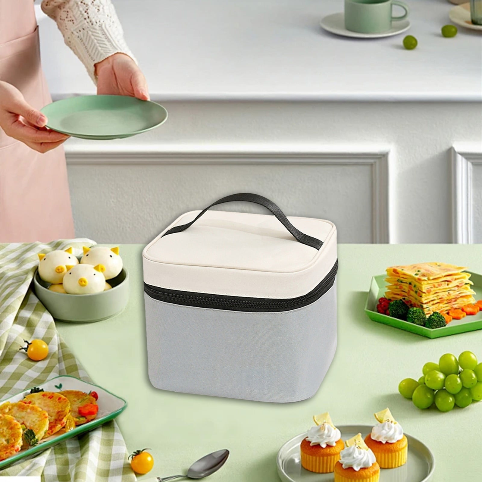 Ampiyan Insulated Lunch Bag for Women & Men, Reusable Leakproof Lunch ...