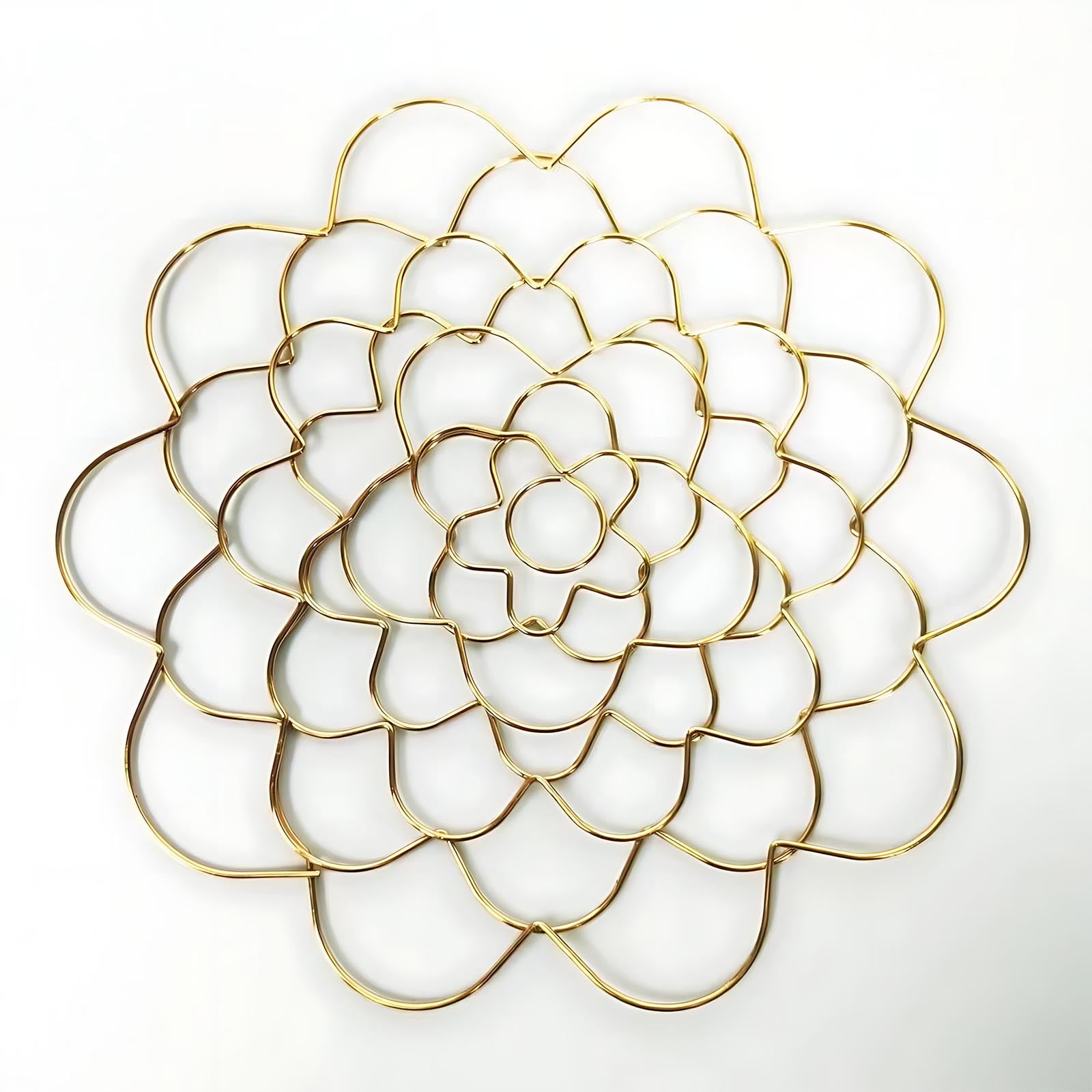 Ampiyan Metal Flower Arranger Set – 3-Piece Round Floral Organizer for ...