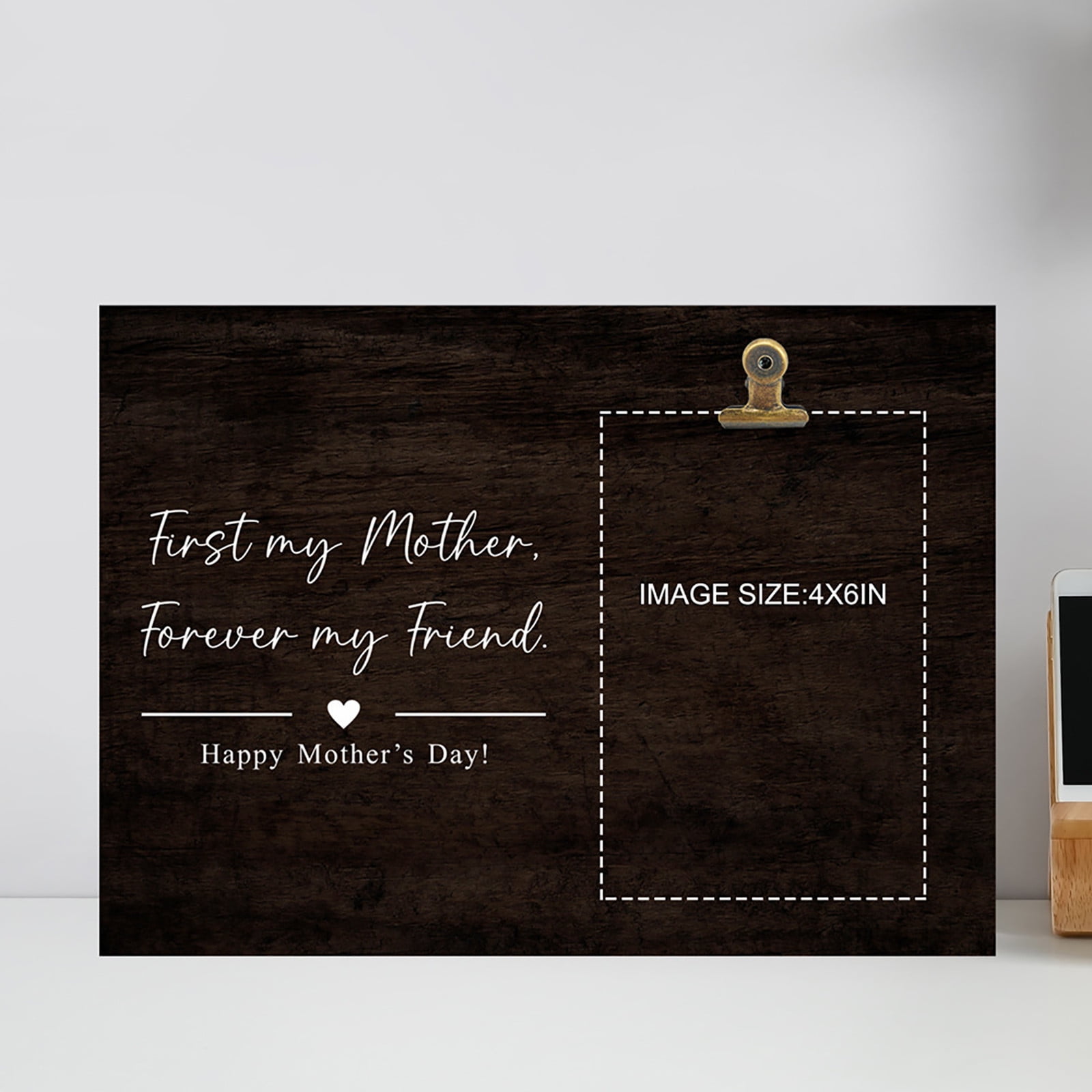 Ampiyan Mother's Day Photo Frame, Wooden Table Home Decoration, Desktop ...